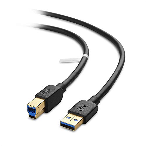 Cable Matters Long USB 3.0 Cable (USB 3 Cable, USB 3.0 A to B Cable) in Black 10 ft