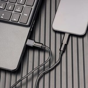 Multi-Functional Compact Cable Card with 22" USB-C Cable & USB-A/Micro-USB/Light/OTG USB Adapter Kit Cable Convertor Storage Box for Traveling Phone Pad Charging PC Computer Data Transfer