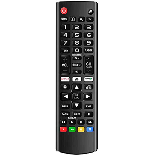 Universal Remote for LG Smart TV, Compatible with All LG TV Remote Control LCD LED OLED UHD HDTV 3D 4K Smart TV Models, Replacement for LG TV Remote Feature with Netflix Amazon Shortcuts Button