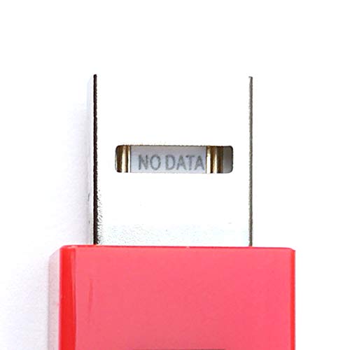 PortaPow USB Data Blocker (Red 2 Pack) - Protect Against Juice Jacking