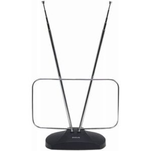 rca ant111e indoor digital tv antenna, non-amplified, 40-mile range black