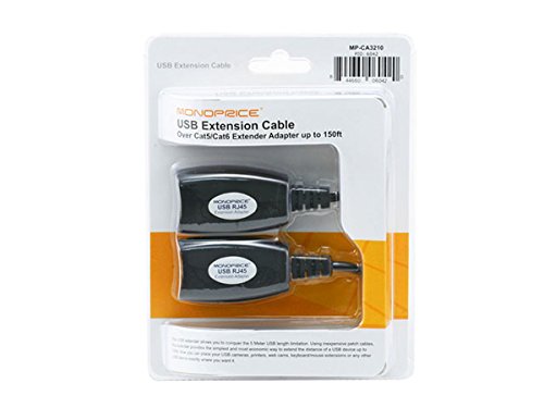 Monoprice USB Extender over CAT5E or CAT6 Connection up to 150ft