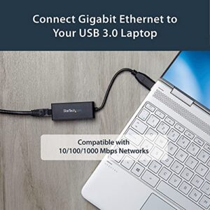 StarTech.com USB 3.0 to Gigabit Ethernet Adapter for Windows and Mac- 10/100/1000 NIC Network Converter - New Version Available USB31000S2 (USB31000S)