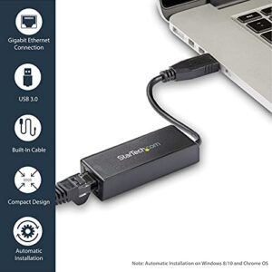 StarTech.com USB 3.0 to Gigabit Ethernet Adapter for Windows and Mac- 10/100/1000 NIC Network Converter - New Version Available USB31000S2 (USB31000S)