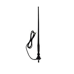 herdio waterproof marine antenna rubber duck dipole flexible mast fm am antenna for boat radio car atv utv rzr spa-black