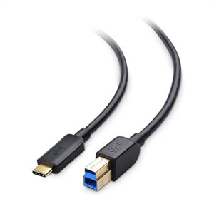 cable matters usb c to usb b 3.0 cable 3.3 ft (usb c to usb type b 3.0, 3.0 usb b to usb c) in black