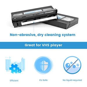 Reshow VCR Head Cleaner/VHS Head Cleaner - VHS Video Head Cleaner for VHS/VCR Players Dry Technology No Fluid Required