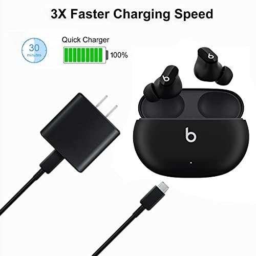 USB-C 20W Fast Charger Adapter for Beats Studio Buds, Beats Flex, Beats Fit Pro Wireless Earbuds Earphones Headphone Compatible New Beats Fit Pro X Kim Kardashian Power Block