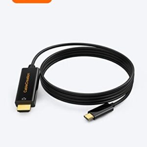 CableCreation USB C to HDMI Cable for Home Office 6ft, USB 3.1 Type C to HDMI 4K, Thunderbolt 3/4 Compatible with Galaxy S23/ S22/ S20, MacBook Pro/Air M1, iPad Pro 2021/2020, Surface Book 2, XPS 15