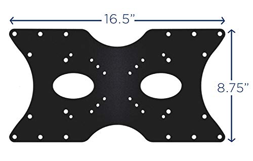 Mount-It! VESA Mount Adapter Plate - Monitor and TV Mount Extender Conversion Kit Allows 75x75, 100x100, 200x200 to Fit Up to 400x200 mm Patterns, Heavy-Gauge Steel, Hardware Included