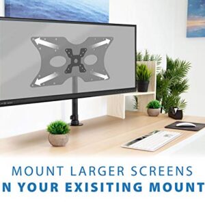 Mount-It! VESA Mount Adapter Plate - Monitor and TV Mount Extender Conversion Kit Allows 75x75, 100x100, 200x200 to Fit Up to 400x200 mm Patterns, Heavy-Gauge Steel, Hardware Included