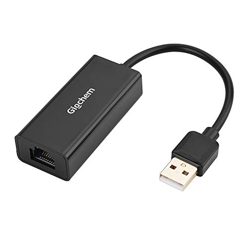 USB 2.0 to ethernet Adapter USB to RJ45 Adapter Supporting 10/100 Mbps Ethernet Network for Window/Mac OS, Surface Pro/Linux