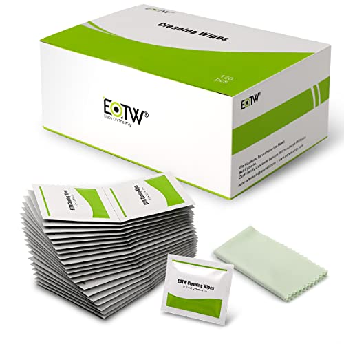 Screen Wipes Individually Wrapped, EOTW Lens Wipes for Eyeglasses Pre-moistened Computer Phone Glasses Cleaning Wipes for iPhone iPad Tablet PC Computer LED Screen, Pack of 120