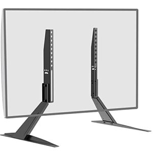 wali universal tv stand tabletop, for most 23 to 42 inch lcd flat screen tv, vesa up to 400x300mm (tvs002), black