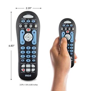 RCA RCR313BE Big Button Three-Device Universal Remote, Black