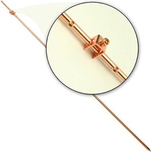 Skywalker - 4ft Ground Rod with Attached Wire Clamp | Copper Grounding Rod Protects Electric Fences, Antennas, Generators, Satellite Dishes