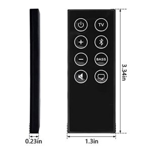 Replacement Remote Control for Bose TV Speaker and Solo Soundbar Series II,Compatible with Bose Solo 5 10 15 Series II TV Sound System 410376 418775 431974 845194 740928-1120 838309-1100 with Battery