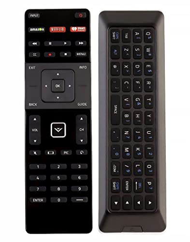 New XRT500 QWERTY Keyboard with Back Light Remote Replacement fit for VIZIO TV M43-C1 M49-C1 M50-C1 M55-C2 M60-C3 M65-C1 M70-C3 M75-C1 M80-C3 M322I-B1 M422I-B1 M492I-B2 M502I-B1 M552I-B2 M602I-B3