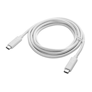 Cable Matters [USB-IF Certified] 100W USB C to USB C Charging Cable 6.6 ft for MacBook Pro/Air, iPad Pro (USB C Charge Cable, USB C Power Cable) with 100W Power Delivery in White (USB 2.0, No Video)