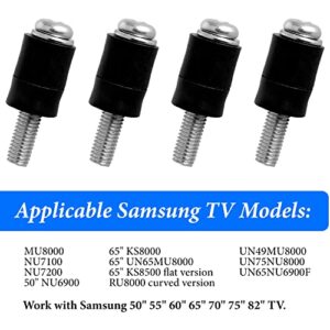 Wall Mounting Screws Bolts for Samsung TV - M8 x 45mm with 25mm Long Spacers, Solid Screw Bolts Hardware for Mounting Samsung TV, TV Mounting Bolts Work with Samsung 50" 55" 60" 65" 70" 75" 82" TV