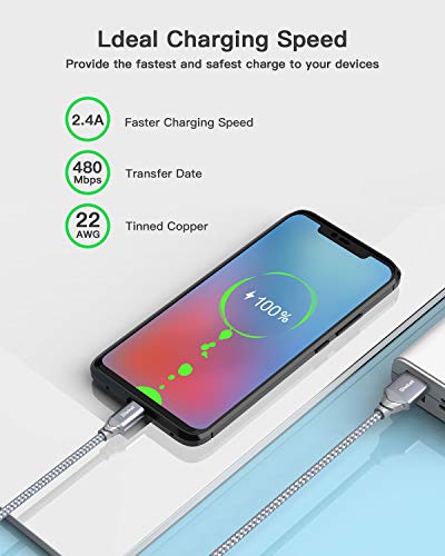 Siwket Micro USB Charging Cable 10ft, Braided USB A to Micro Android Charger Cable Data Sync Cord for Samsung Galaxy J7,S7,S6,Kindle Fire,Fire HD Tablets,PS4 Controller,Sony,HTC,LG,Motorola,Huawei