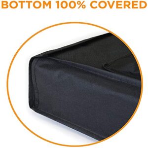 Szblnsm Outdoor TV Cover 55" - 58" - with Bottom Cover - 600D Water-Resistant and Dust-Resistant Material- Fits Your TV Better