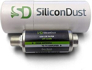 silicondust lpf-608m lte filter for tv antennas usa 2020 standard 600/608/618mhz