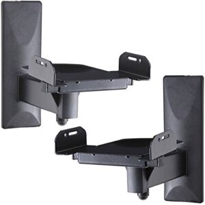 videosecu one pair of side clamping bookshelf speaker mounting bracket with swivel and tilt for large surrounding sound speakers ms56b 3lh