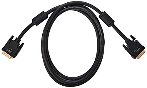 Amazon Basics DVI to DVI Monitor Adapter Cable - 6.5 Feet (2 Meters), Black