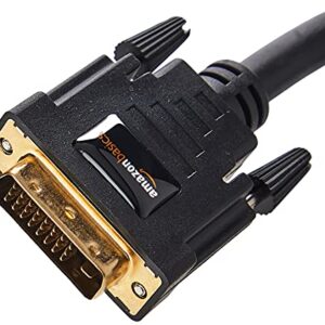 Amazon Basics DVI to DVI Monitor Adapter Cable - 6.5 Feet (2 Meters), Black