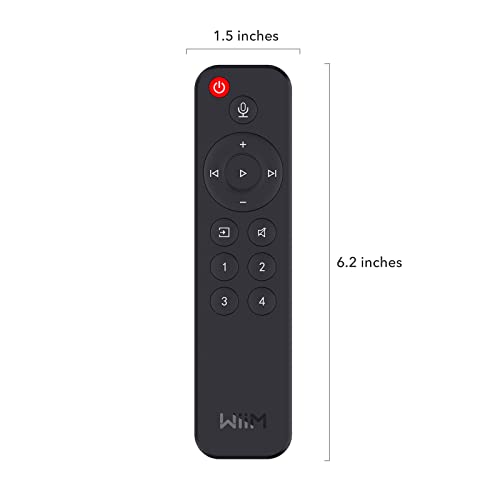 WiiM Voice Remote for WiiM Mini and Pro Audio Streamer, Push-to-Talk, 4 Music Preset Buttons