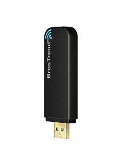 brostrend linux usb wifi adapter 1200mbps supports ubuntu, mint, kali, debian, kubuntu, mate, zorin, pureos, raspberry pi 2+, windows 11, usb3.0 wireless dual band wi-fi 5ghz/867mbps + 2.4ghz/300mbps