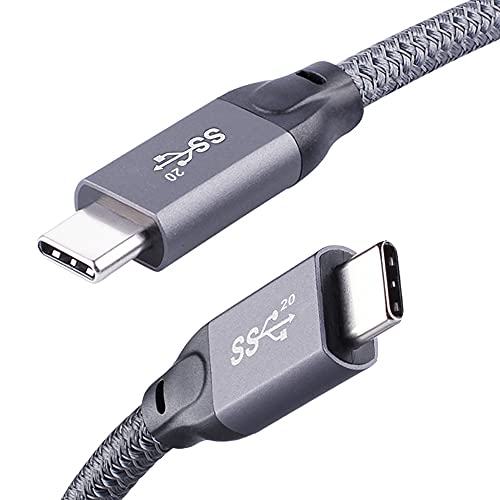 QCEs USB C to USB C Video Cable, USB C 3.2 Gen 2 Cable 5Ft 4K Video Monitor Cable, 20Gbps Data Transfer and 100W PD Fast Charger Cord Thunderbolt 3 Compatible with MacBook Pro, iPad Pro, Galaxy S21