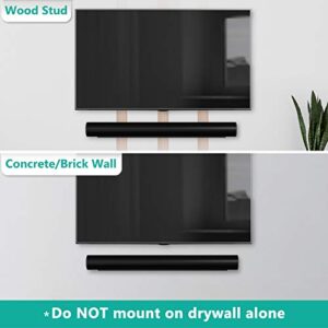 WALI Soundbar Wall Mount, Designed for Sonos Arc, Low Profile Sound Bar Mount Bracket Under TV with Hardware Kit，Easy to Install (SON003-B), Black