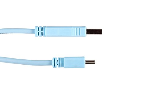 RW RoutersWholesale USB 2.0 Console Cable Compatible/Replacement for Cisco A-Male to Mini-B Cord - 6 Feet (1.8 Meters)