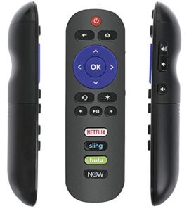 replace remote fit for tcl roku tv 43s425 49s425 50s425 55s425 65s425 75s425 32s321 32s301 32s327 65s421 55s421 50s421 43s423 50s423 55s423 65s423 43s403 32s325 rc280 rc282 w netflix now keys