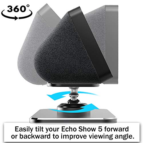 ezbnb SH0W 5 Stand, Aluminum 360 Degree Swivel Rotatable Holder for ECS 5 1st & 2nd, Easily Tilt Your SH0W 5 Forward or Backward to Improve Viewing Angle (1 Pack)