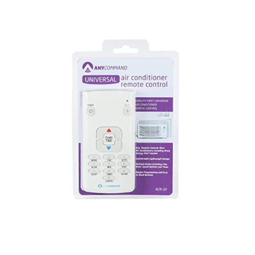 Any Command AC Remote for Over 60 Brands, Universal Air Conditioner Remote Control, Lightweight AC Remote Control Universal with Multiple Modes & Magnetic Back, White