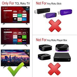 Amtone RC280 OEM Replacement Universal TV Remote Control Compatible with All TCL Roku TVs. 【Only Works with Roku TVs, Not for Roku Stick and Roku Box】 (Netflix/Disney/AppleTV/Hulu)