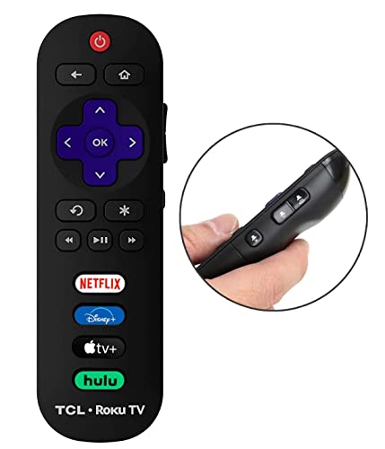 Amtone RC280 OEM Replacement Universal TV Remote Control Compatible with All TCL Roku TVs. 【Only Works with Roku TVs, Not for Roku Stick and Roku Box】 (Netflix/Disney/AppleTV/Hulu)