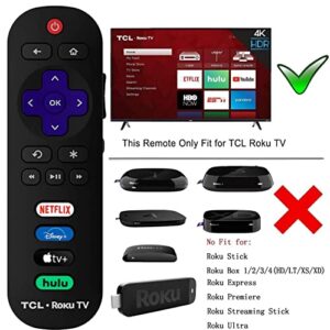 Amtone RC280 OEM Replacement Universal TV Remote Control Compatible with All TCL Roku TVs. 【Only Works with Roku TVs, Not for Roku Stick and Roku Box】 (Netflix/Disney/AppleTV/Hulu)