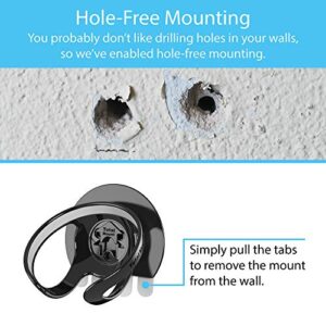 TotalMount Compatible with HomePod Mini – Hole-Free Design Eliminates The Need to Drill Holes in Your Wall (Premium Black – Hole-Free Mount)