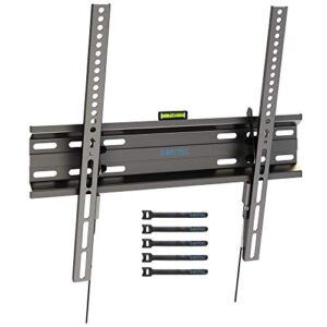 bontec low profile tilt tv wall mount for 23-60 inch lcd led oled tvs, ultra slim tv wall bracket loading capacity 99lbs, max.vesa 400x400mm