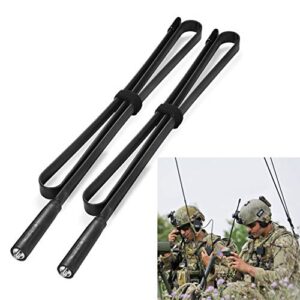 bingfu foldable cs tactical sma female ham radio antenna 2-pack dual band vhf uhf 136-520mhz 42.5 inch antenna for kenwood baofeng bf-f8hp uv-5r uv-82 bf-888s gt-3 ham two way radio walkie talkie