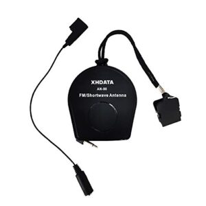 xhdata an-80 shortwave reel antenna fm sw external antenna whip antenna to improve signal reception suitable for fm sw radio