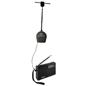 XHDATA AN-80 Shortwave Reel Antenna FM SW External Antenna Whip Antenna to Improve Signal Reception Suitable for FM SW Radio