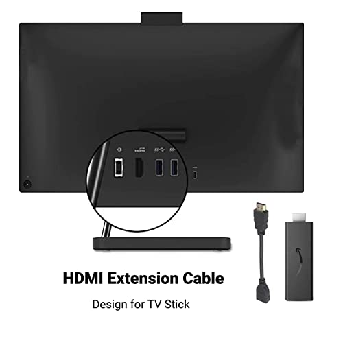 MYUANGO HDMI Male to Female Extender Cable Short HDMI Extender Convenient for Fire TV Stick, Google Chrome Cast, Roku Stick, HDTV, Laptop and PC