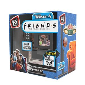 Basic Fun New Fall '21 - Tiny TV Classics - Friends Edition - Newest Collectible from Watch top Friends Scenes on a Real-Working Tiny TV (with Working Remote)!