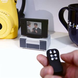 Basic Fun New Fall '21 - Tiny TV Classics - Friends Edition - Newest Collectible from Watch top Friends Scenes on a Real-Working Tiny TV (with Working Remote)!