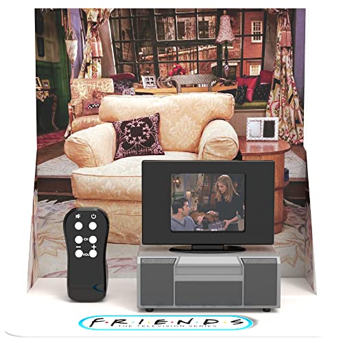 Basic Fun New Fall '21 - Tiny TV Classics - Friends Edition - Newest Collectible from Watch top Friends Scenes on a Real-Working Tiny TV (with Working Remote)!